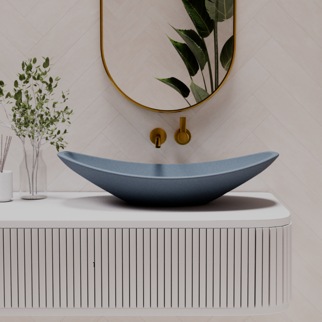 Pearl Above Counter Stone Basin - various finishes - Art Bathrooms