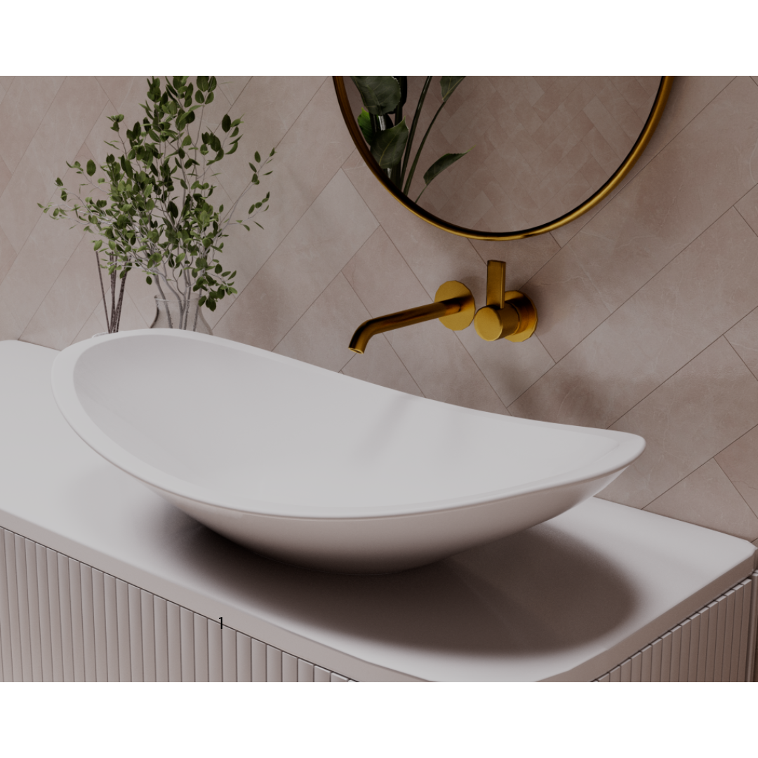 Pearl Above Counter Stone Basin - various finishes - Art Bathrooms