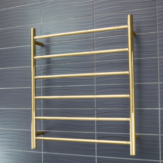Brushed Gold Non Heated Towel Rail – Art Bathrooms